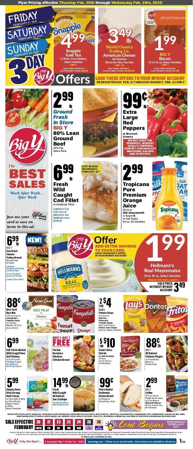 Big Y Weekly Ad Feb 20 – Feb 26, 2020