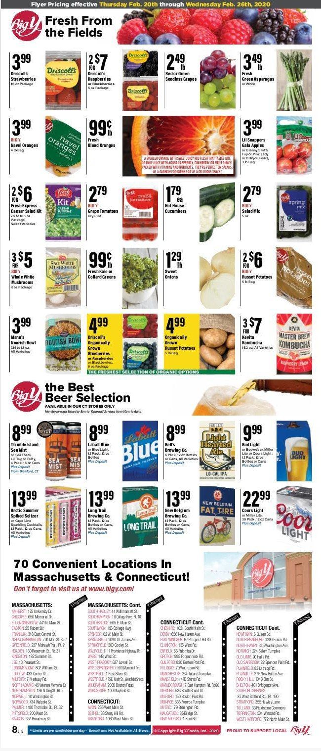 Big Y Weekly Ad Feb 20 – Feb 26, 2020