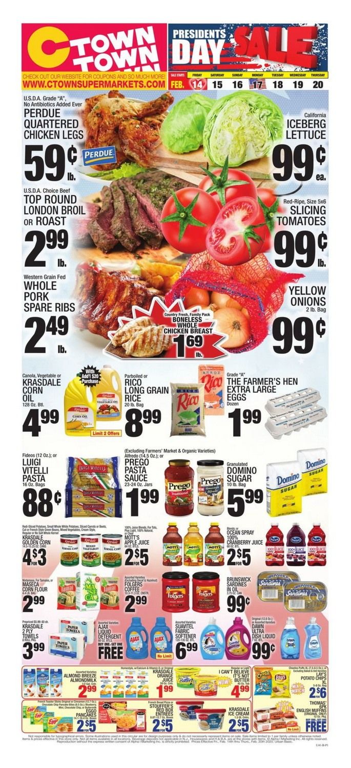 C-Town Weekly Ad Feb 14 – Feb 20, 2020