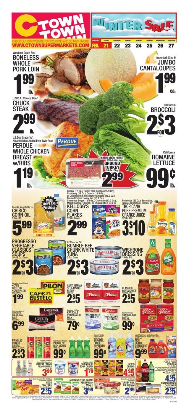 C-Town Weekly Ad Feb 21 – Feb 27, 2020