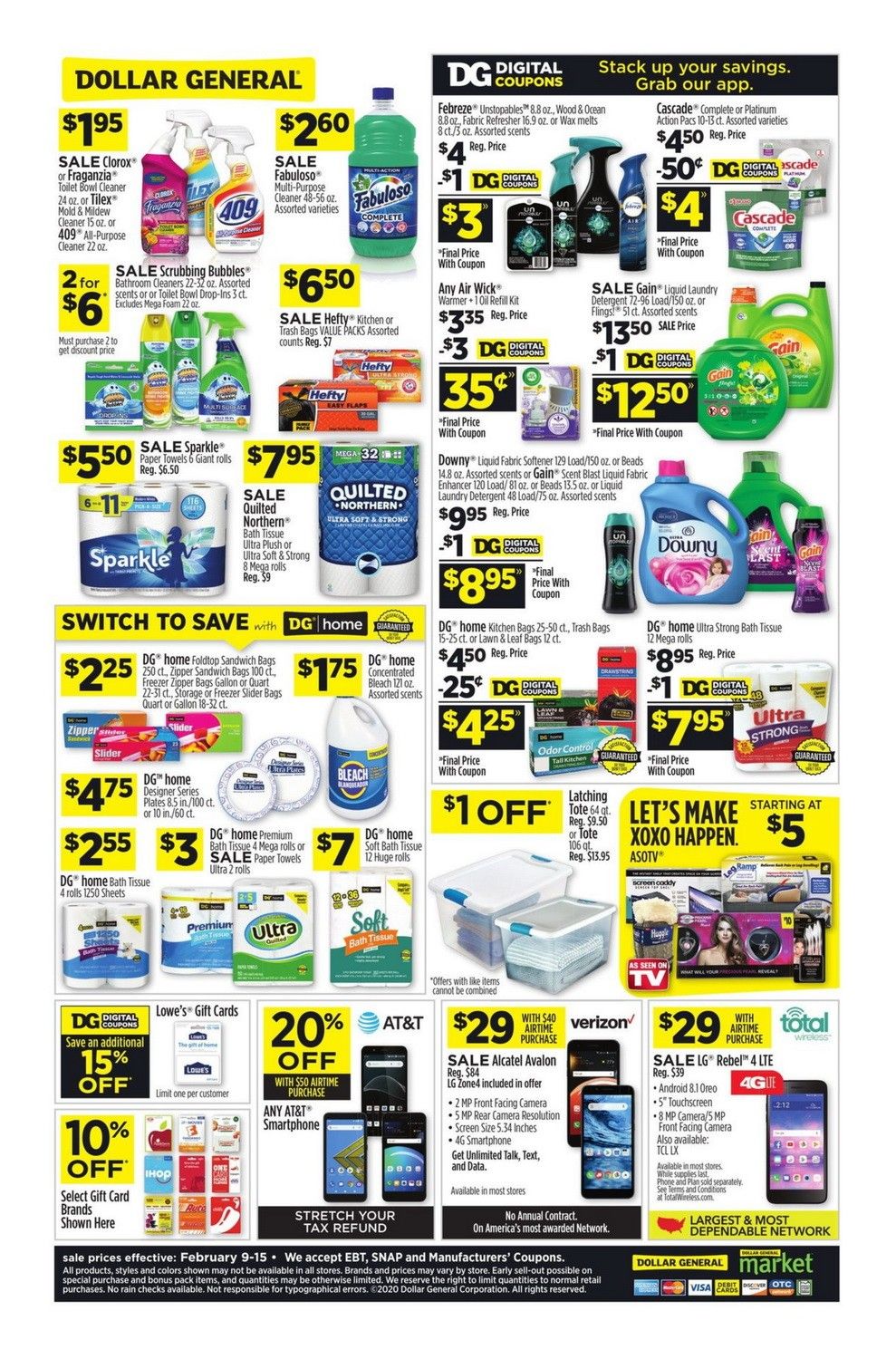 Dollar General Weekly Ad Feb 09 – Feb 15, 2020