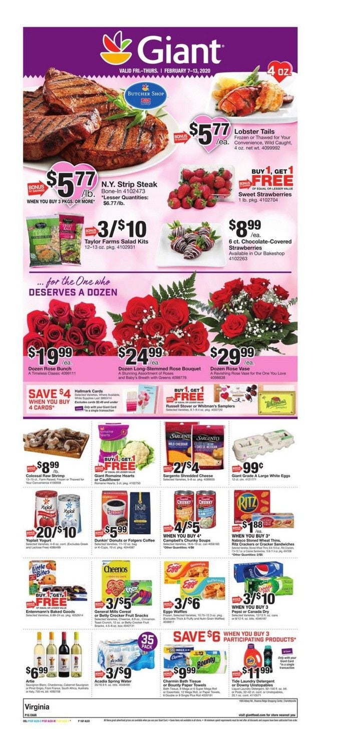 Giant Food Weekly Circular Feb 07 – Feb 13, 2020