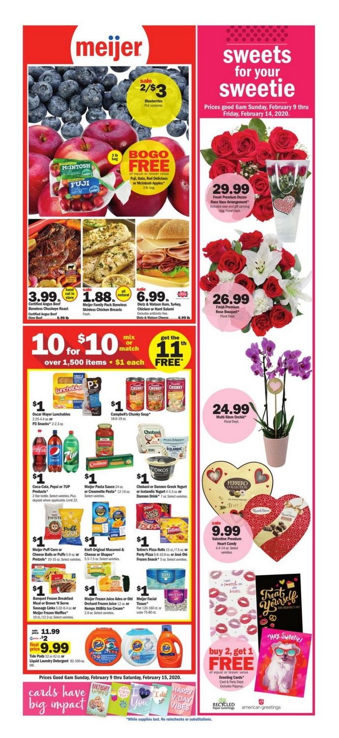 Meijer Weekly Ad Feb 09 – Feb 15, 2020
