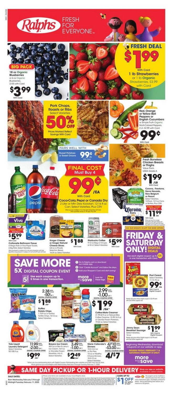 Ralphs Weekly Ad Feb 05 – Feb 11, 2020