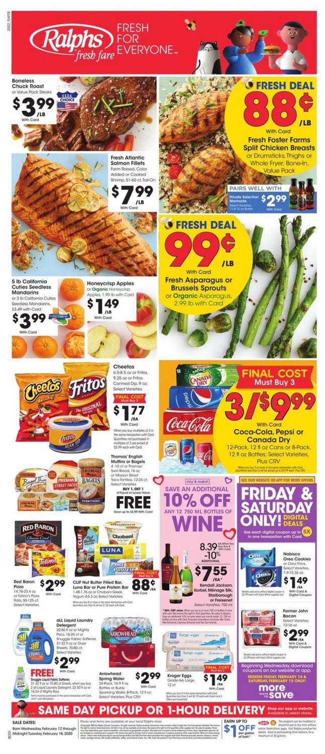 Ralphs Weekly Ad Feb 12 – Feb 18, 2020