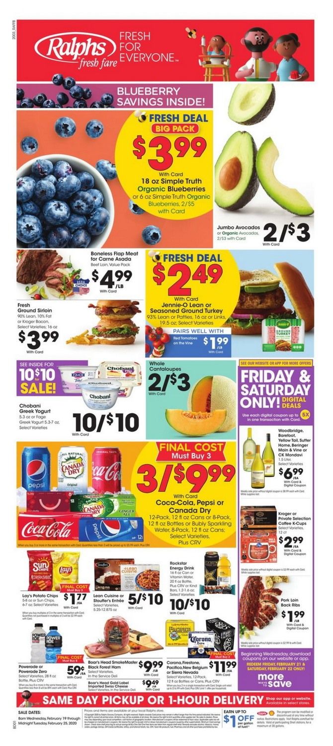 Ralphs Weekly Ad Feb 19 – Feb 25, 2020