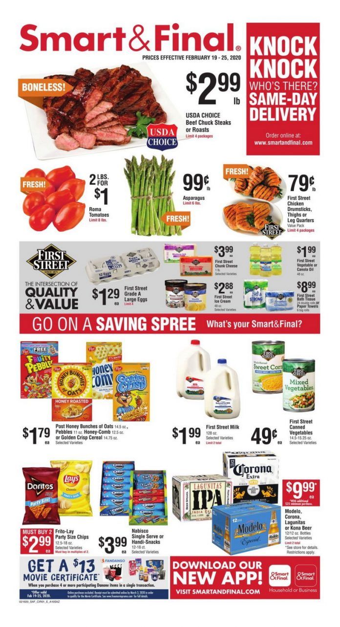 Smart & Final Weekly Ad Feb 19 – Feb 25, 2020