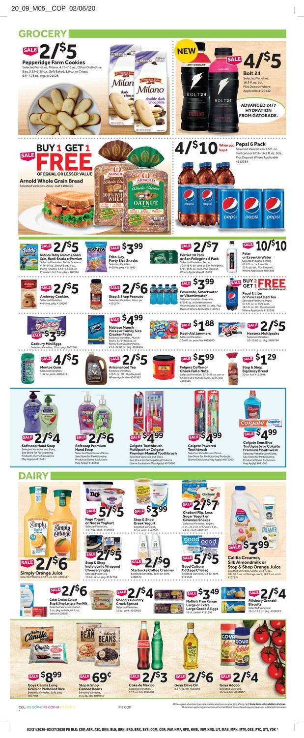 Stop & Shop Weekly Circular Feb 21 – Feb 27, 2020