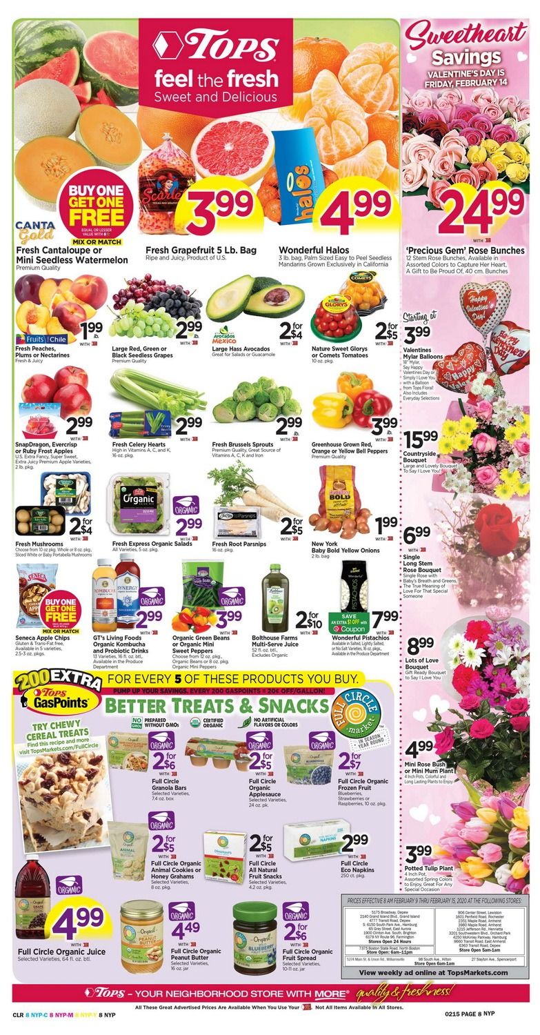 Tops Weekly Circular Feb 09 – Feb 15, 2020