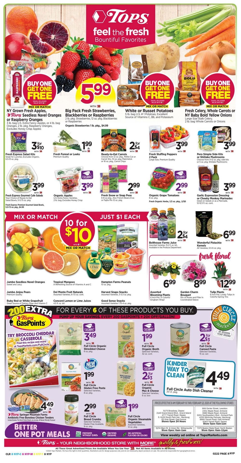 Tops Weekly Circular Feb 16 – Feb 22, 2020