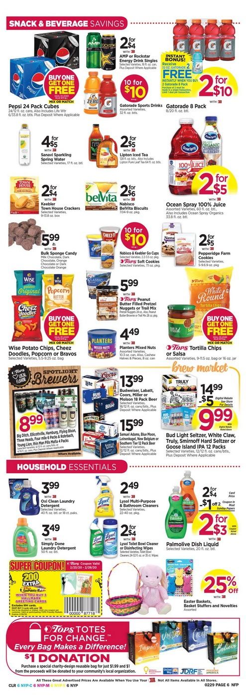 Tops Weekly Circular Feb 23 – Feb 29, 2020