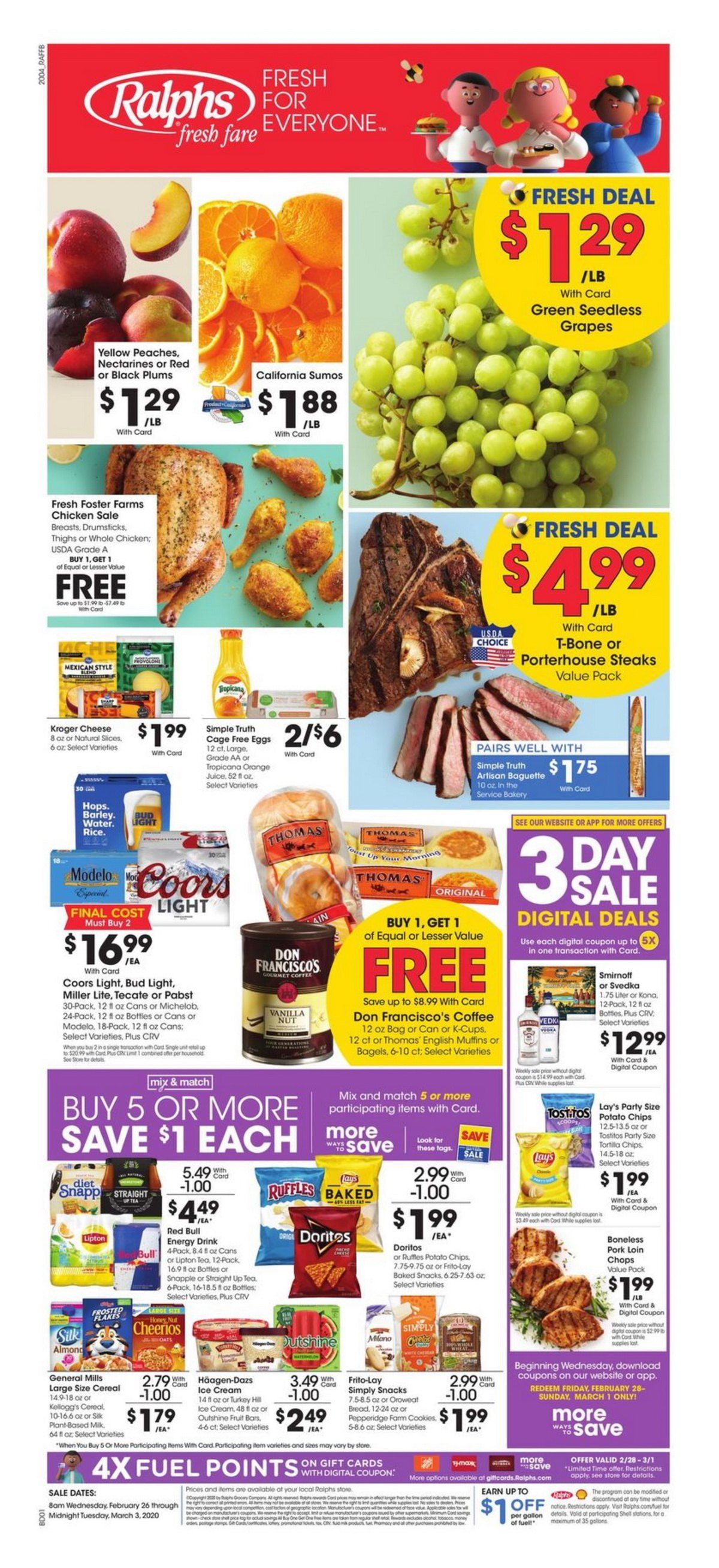 Ralphs Weekly Ad Feb 26 – Mar 3, 2020