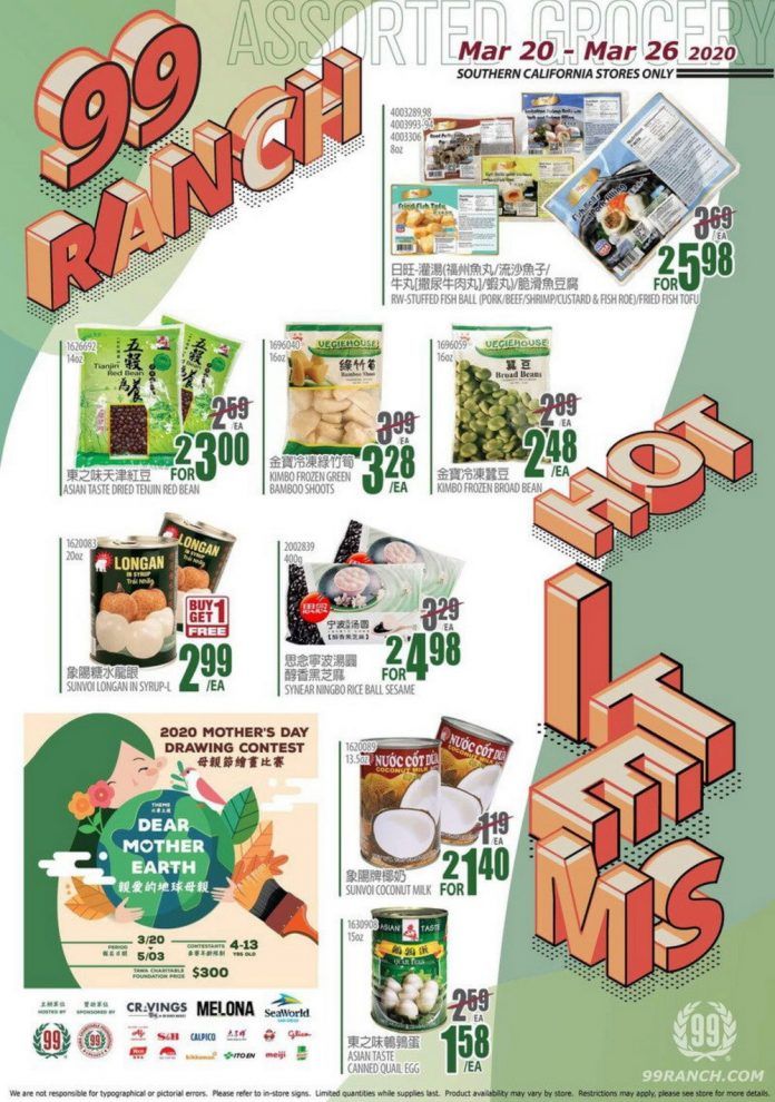 99 Ranch Market Weekly Ad Mar 20 – Mar 26, 2020