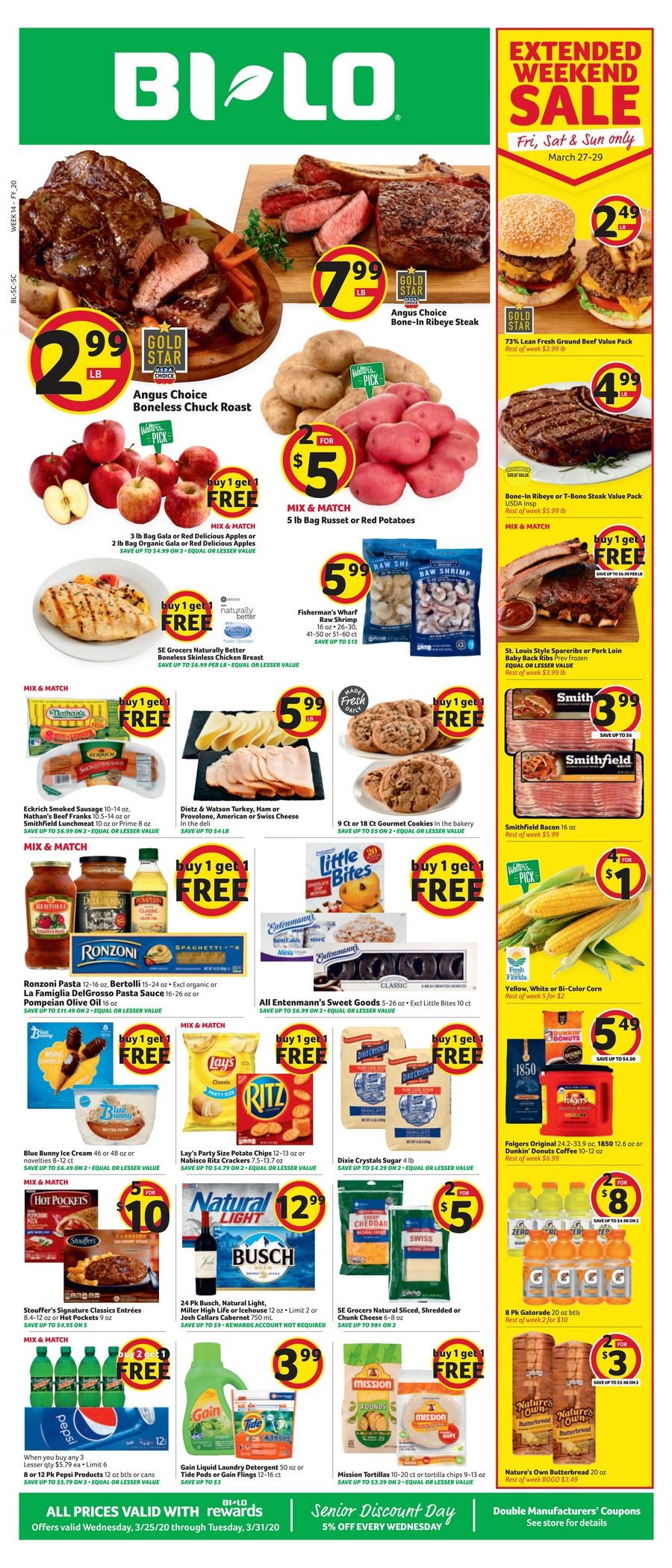 BI-LO Weekly Circular Mar 25 – Mar 31, 2020