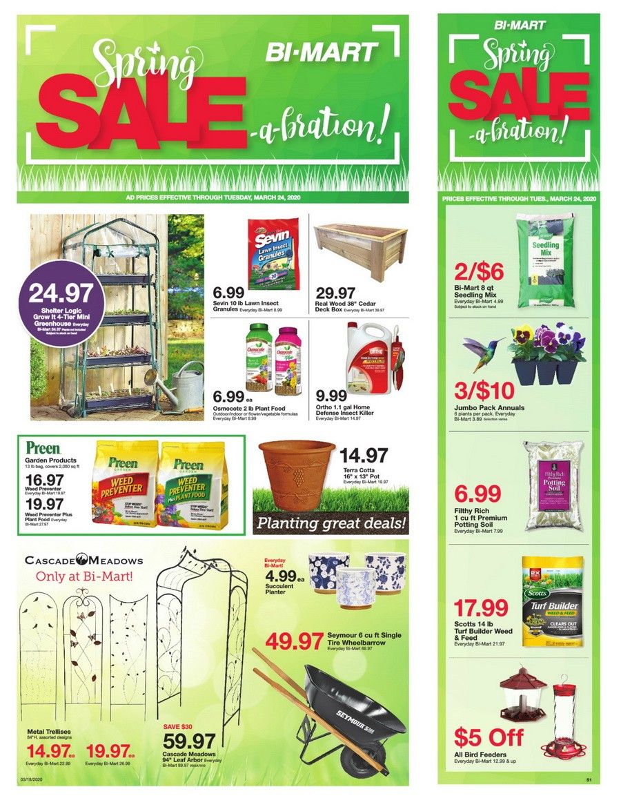 Bi-Mart Weekly Ad Mar 18 – Mar 24, 2020