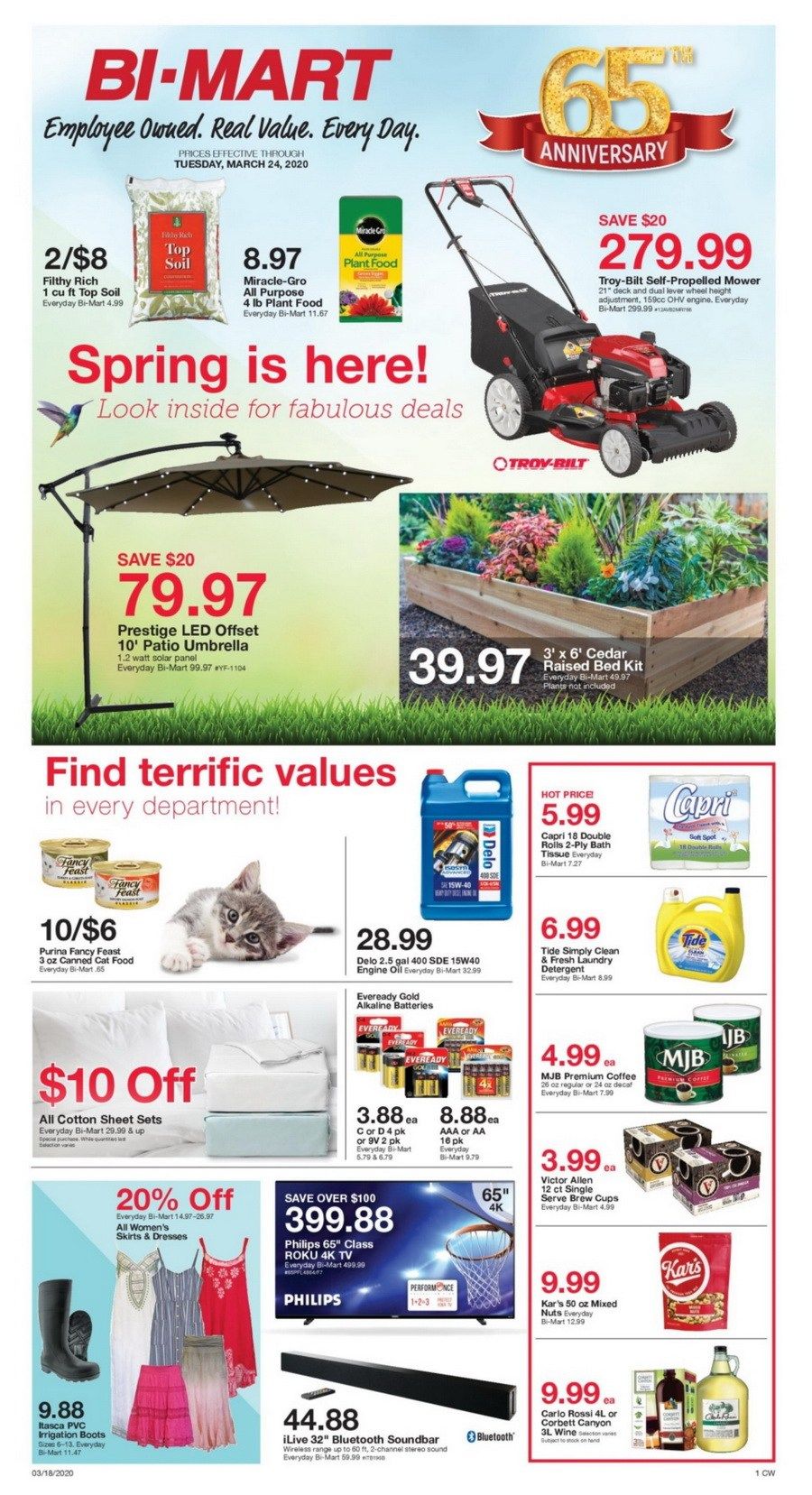 Bi-Mart Weekly Ad Mar 18 – Mar 24, 2020