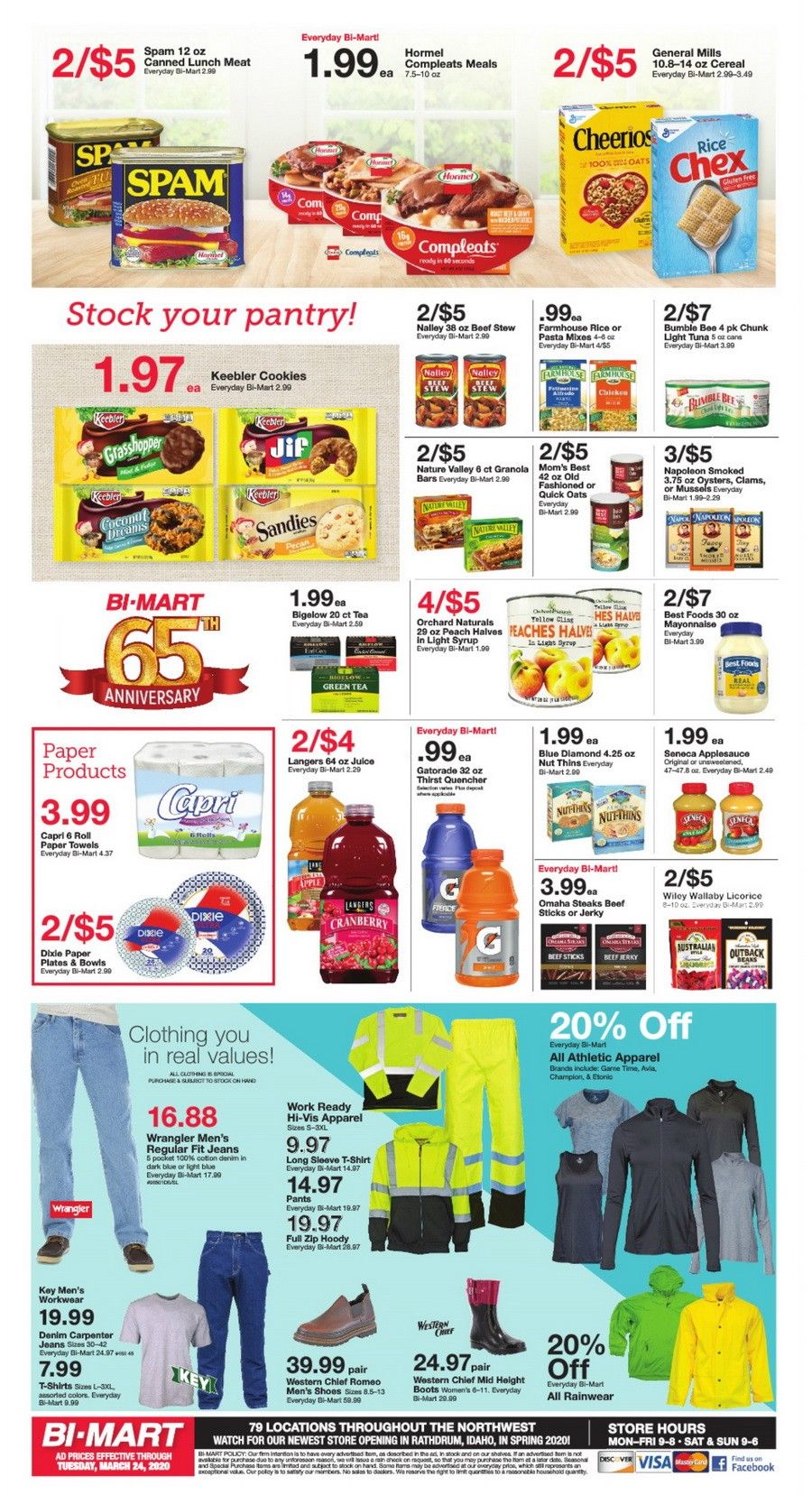 Bi-Mart Weekly Ad Mar 18 – Mar 24, 2020