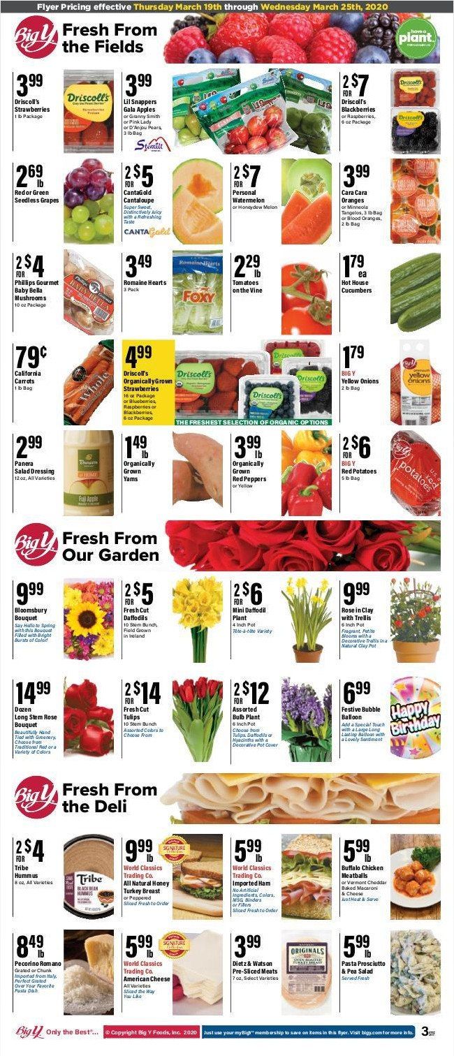 Big Y Weekly Ad Mar 19 – Mar 25, 2020