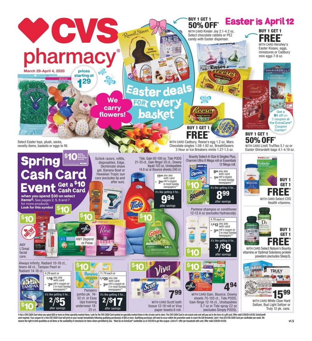 CVS Weekly Ad Mar 29 – Apr 04, 2020
