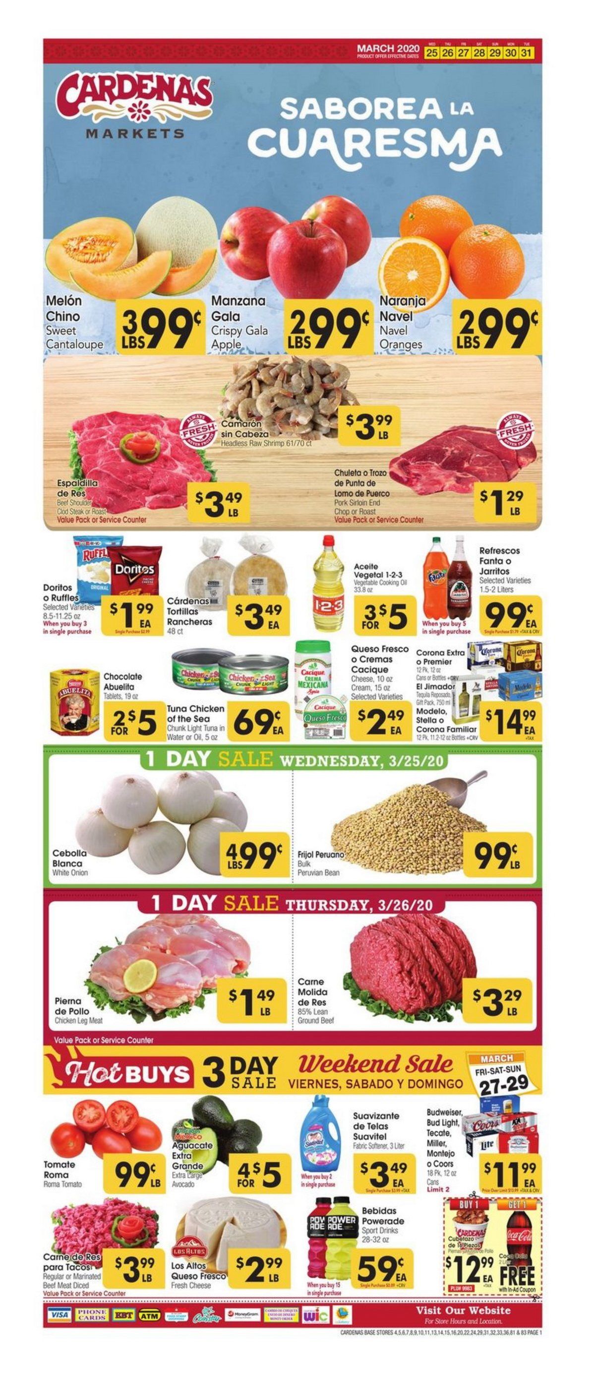 Cardenas Weekly Ad Mar 25 – Mar 31, 2020