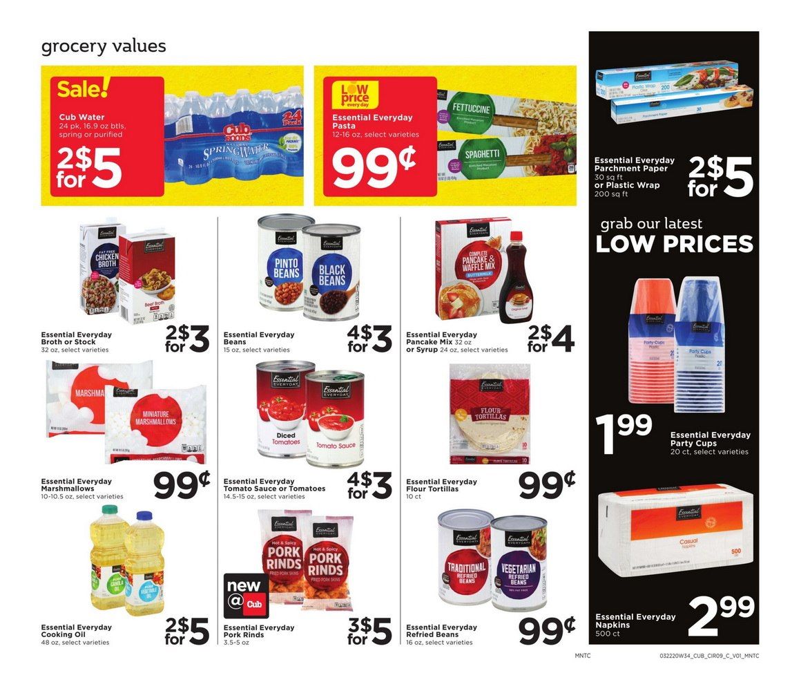 Cub Foods Weekly Ad Mar 22 – Mar 28, 2020