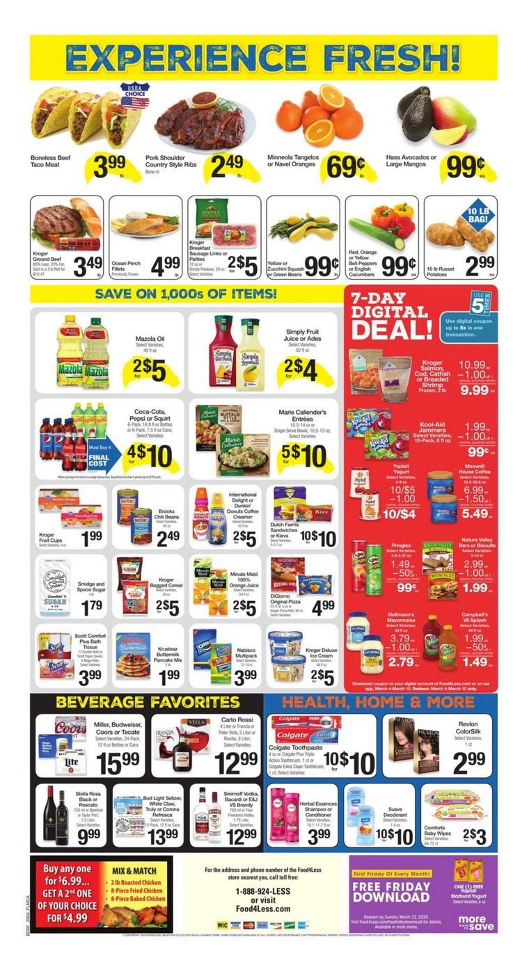 Food 4 Less Weekly Ad Mar 04 – Mar 10, 2020
