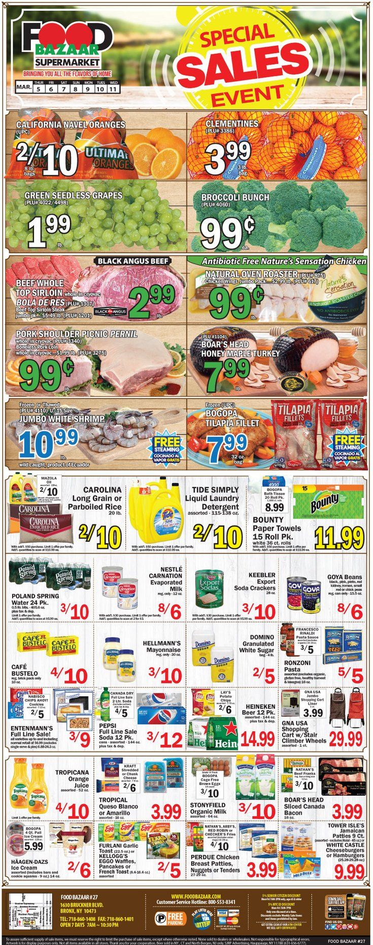Food Bazaar Weekly Ad Mar 05 – Mar 11, 2020