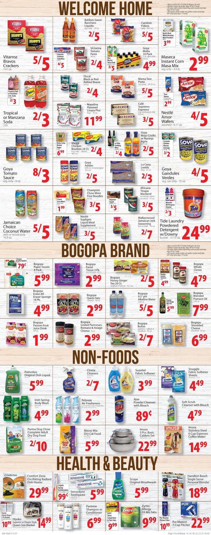 Food Bazaar Weekly Ad Mar 05 – Mar 11, 2020