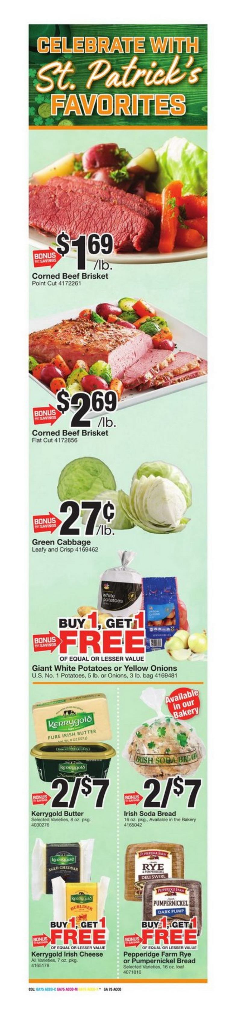 Giant Food Weekly Circular Mar 13 – Mar 19, 2020