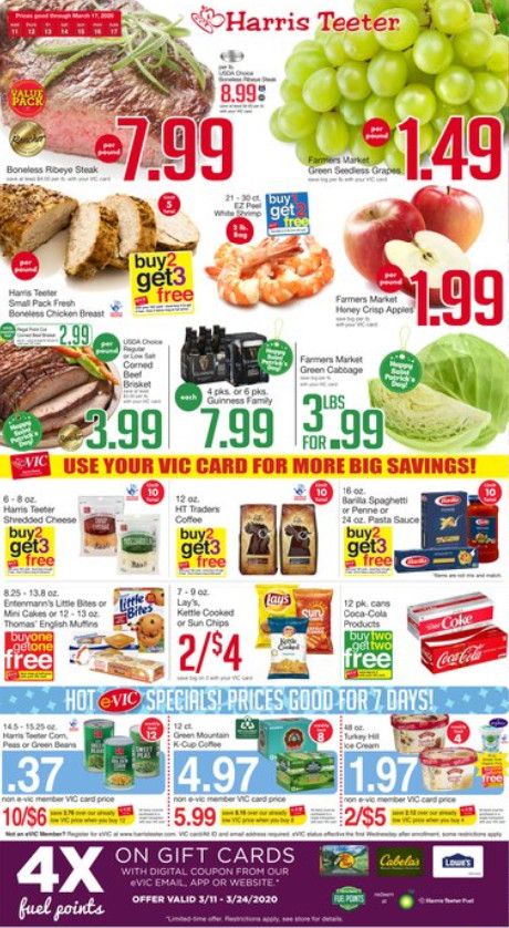Harris Teeter Weekly Ad Mar 11 – Mar 17, 2020