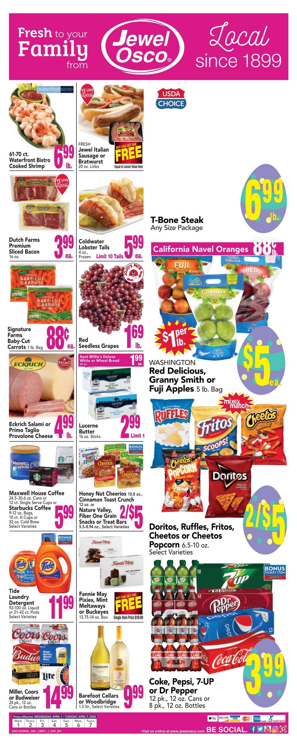 Jewel Osco Weekly Circular Apr 01 – Apr 07, 2020