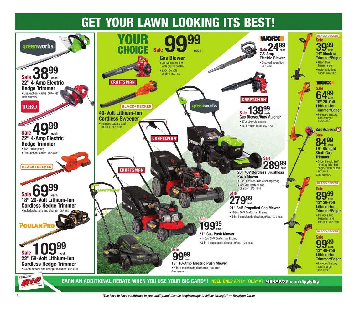 Menards Weekly Ad Mar 29 – Apr 11, 2020