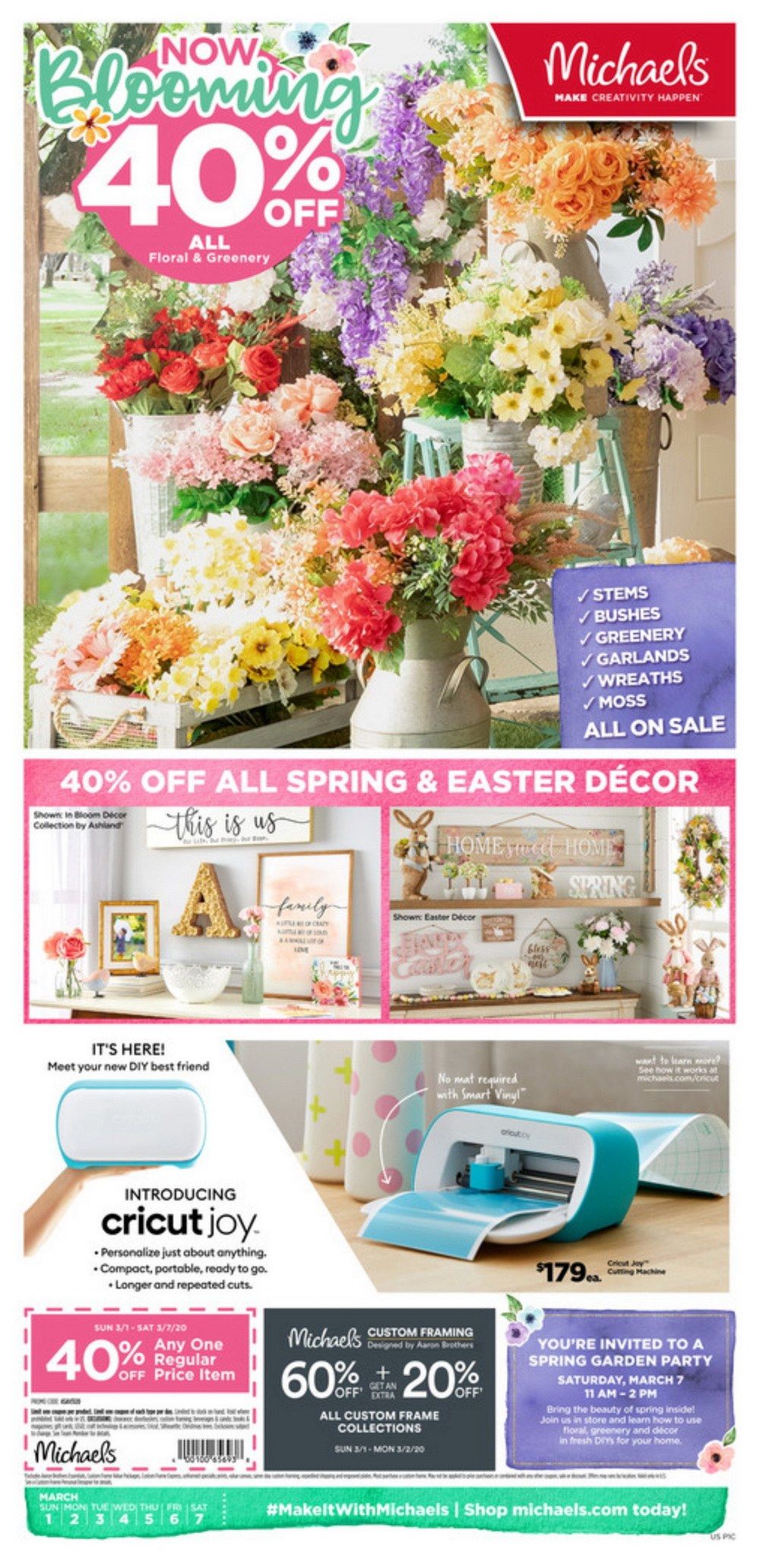 Michaels Weekly Ad Mar 1 – Mar 7, 2020