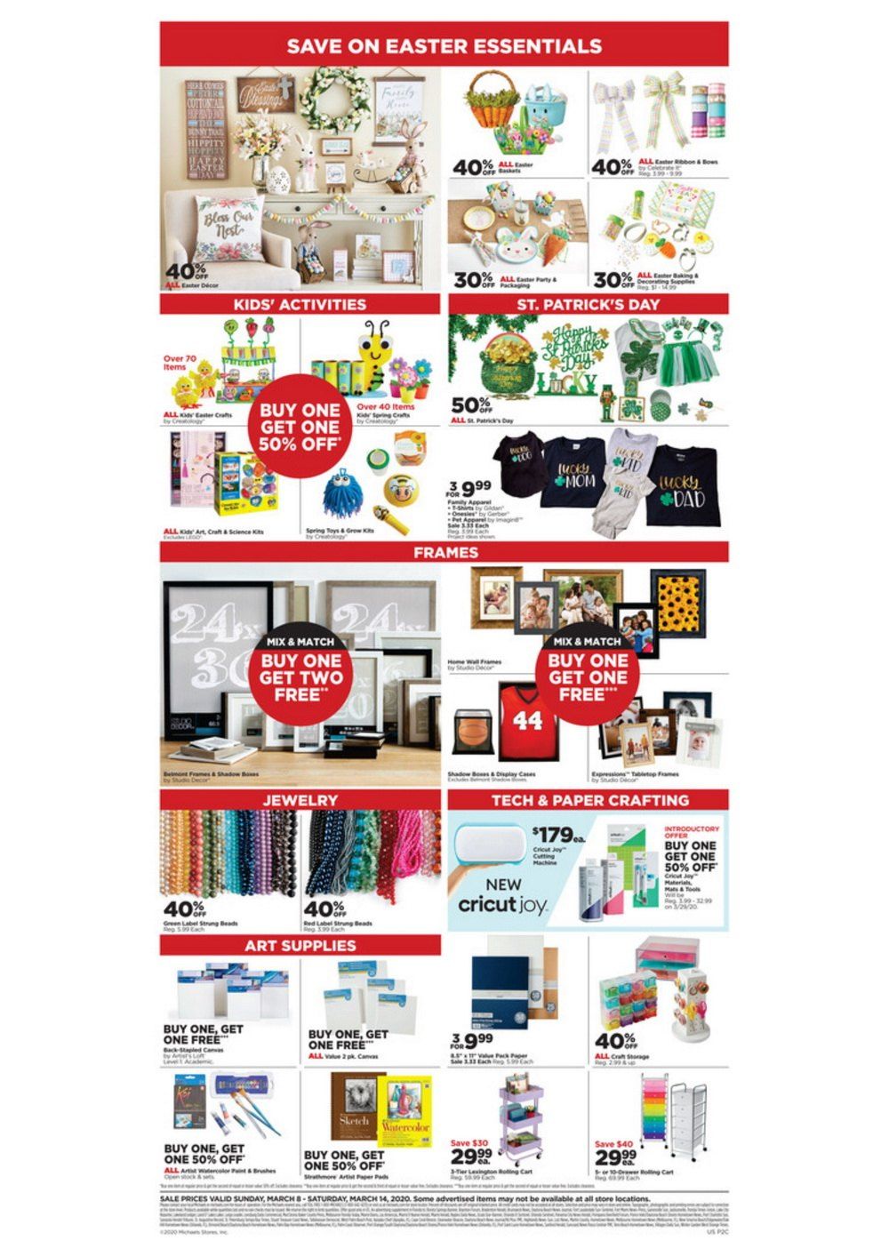 Michaels Weekly Ad Mar 08 – Mar 14, 2020