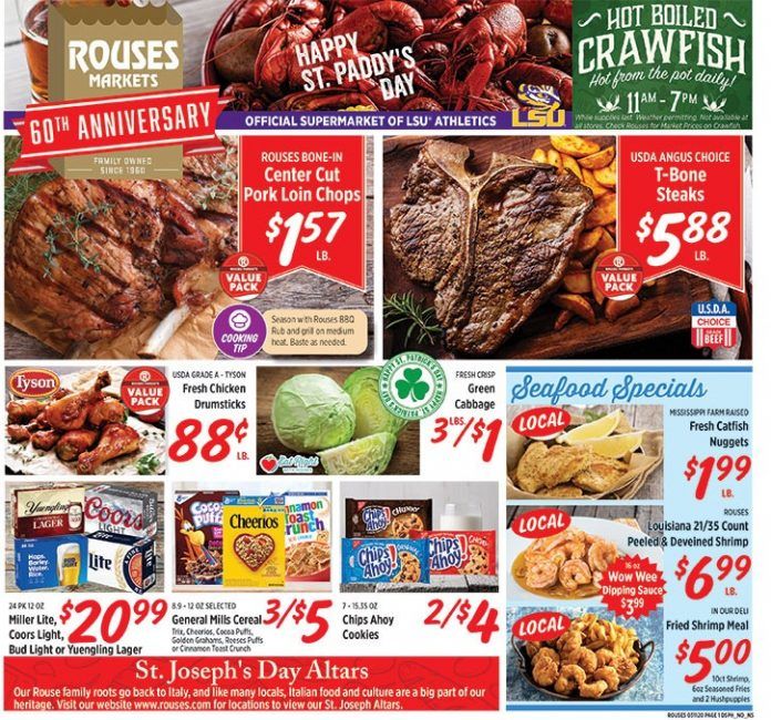 Rouses Weekly Ad Mar 11 – Mar 18, 2020