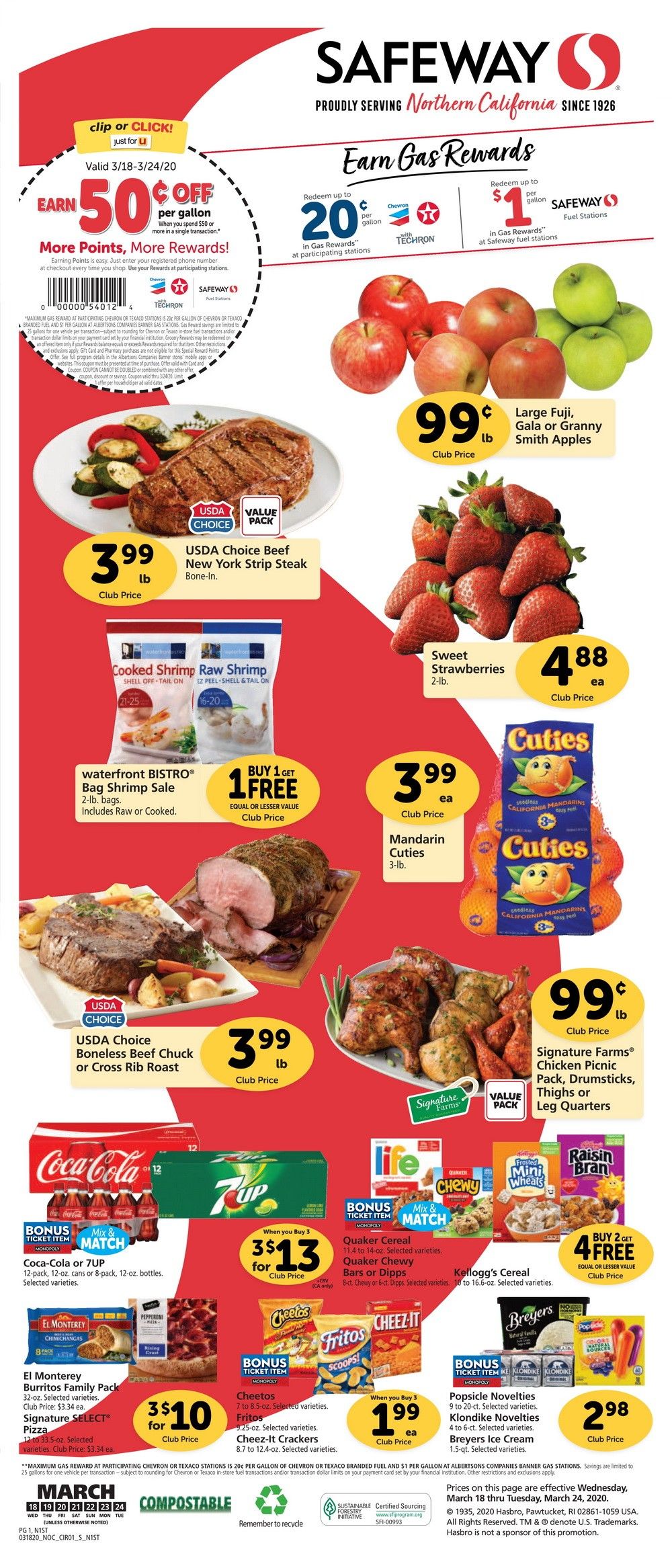 Safeway Weekly Ad Mar 18 – Mar 24, 2020