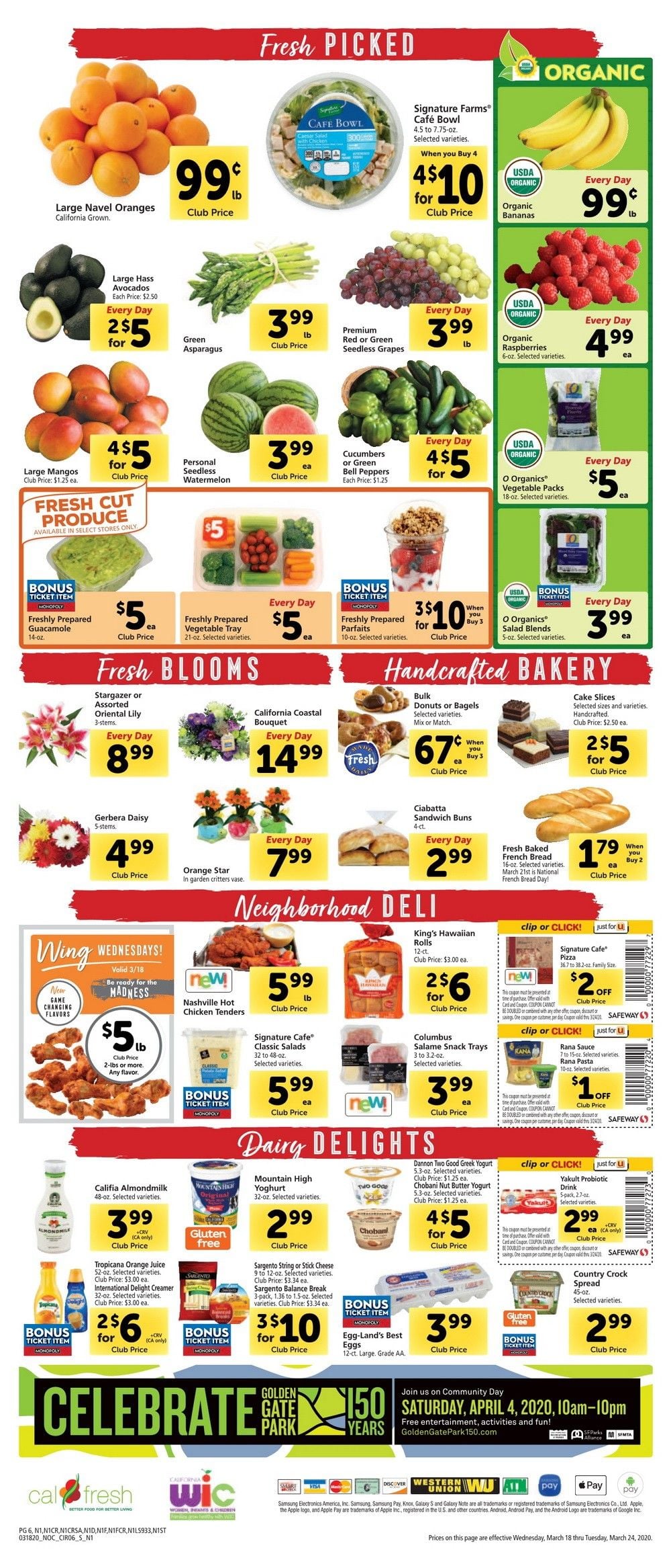 Safeway Weekly Ad Mar 18 – Mar 24, 2020