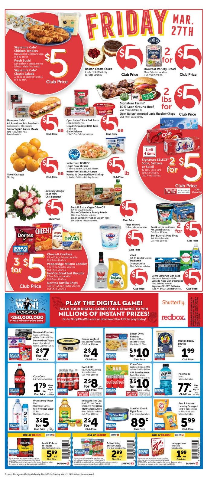 Safeway Weekly Ad Mar 25 – Mar 31, 2020