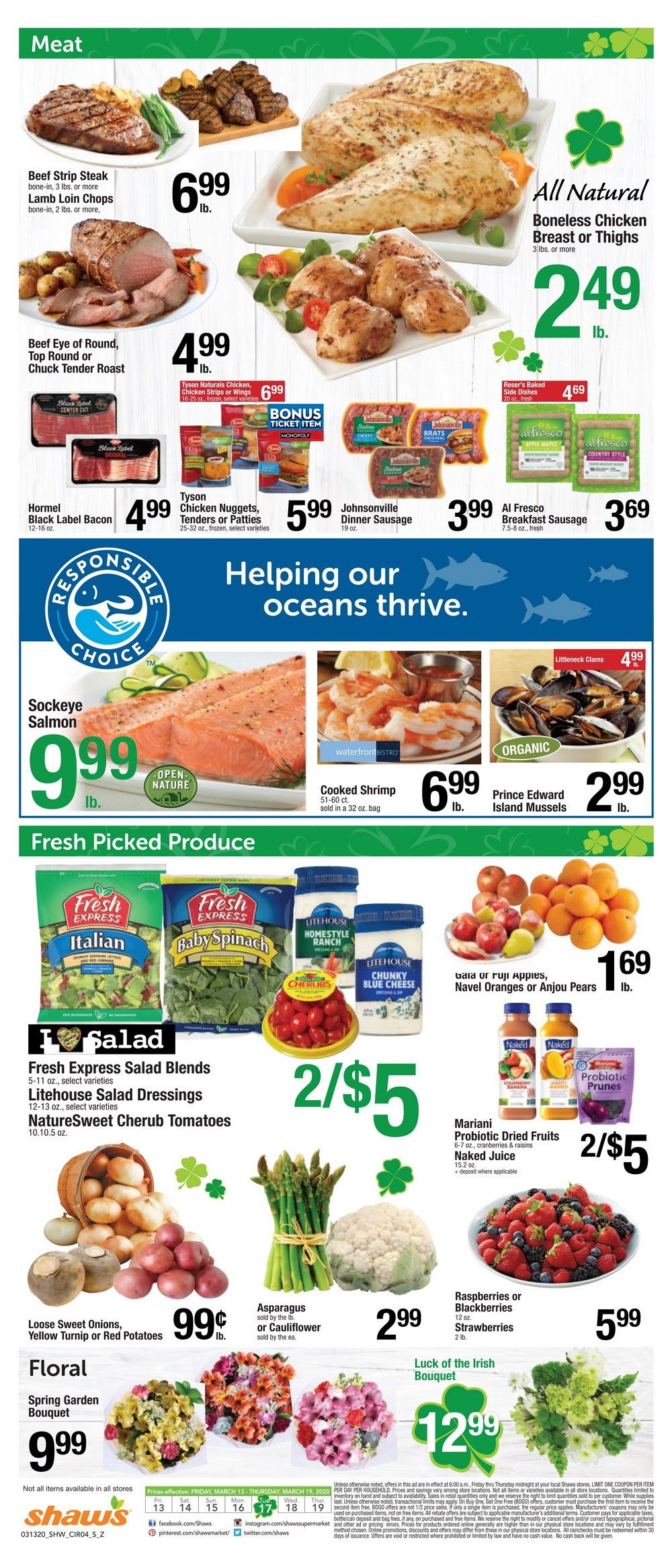 Shaw's Weekly Ad Mar 13 – Mar 19, 2020