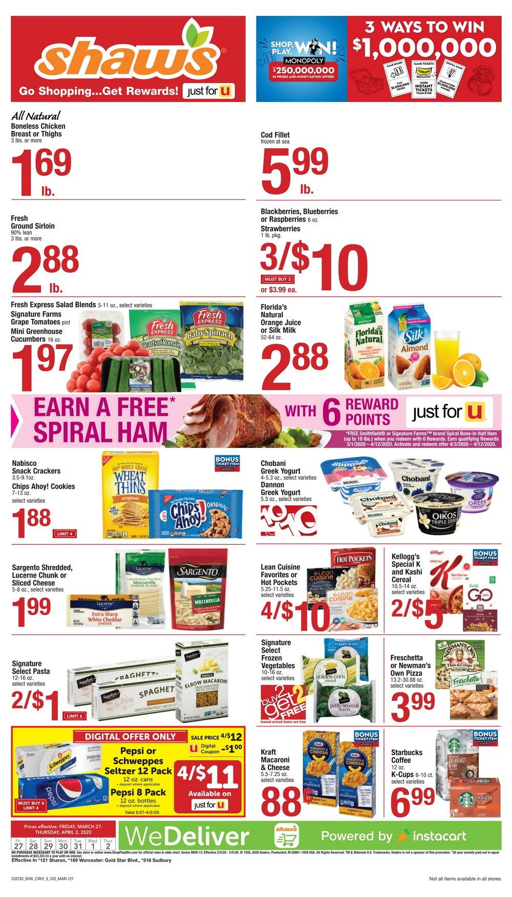 Shaw's Weekly Ad Mar 27 – Apr 02, 2020