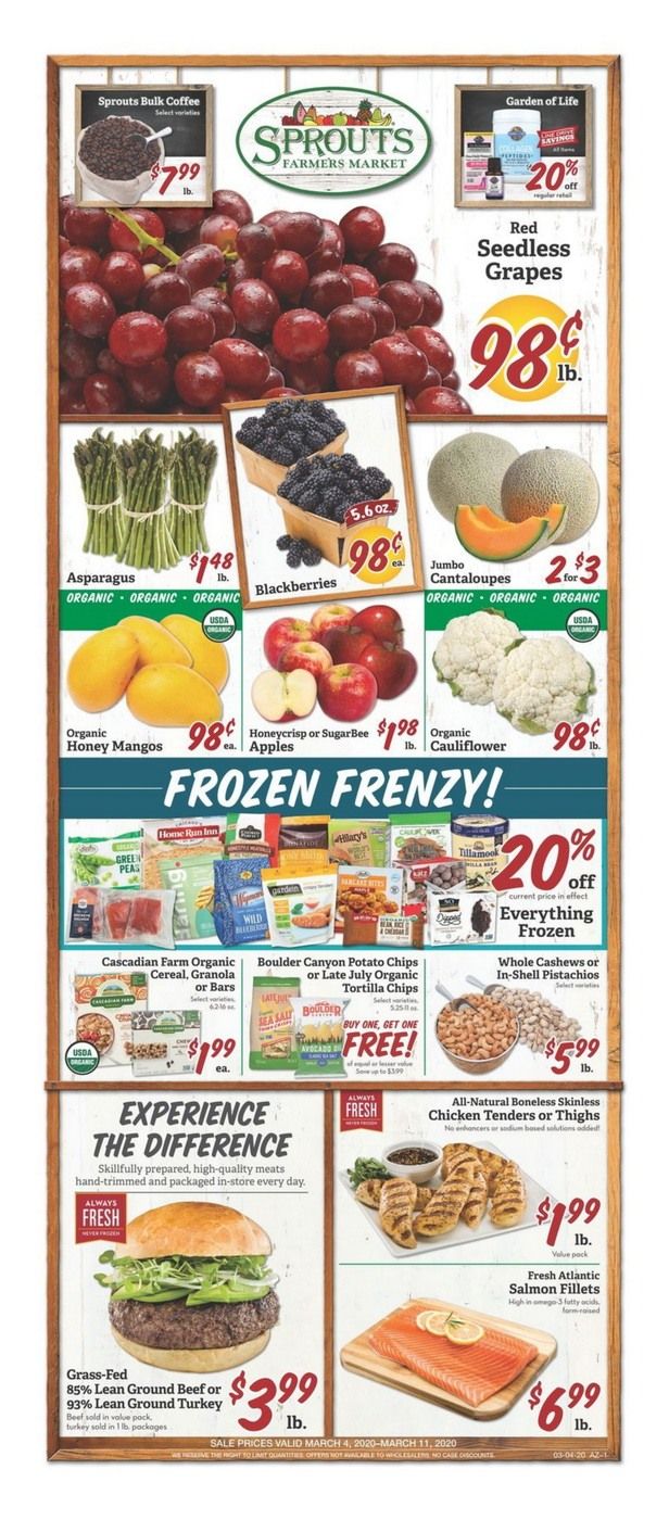 Sprouts Weekly Ad Mar 04 – Mar 11, 2020