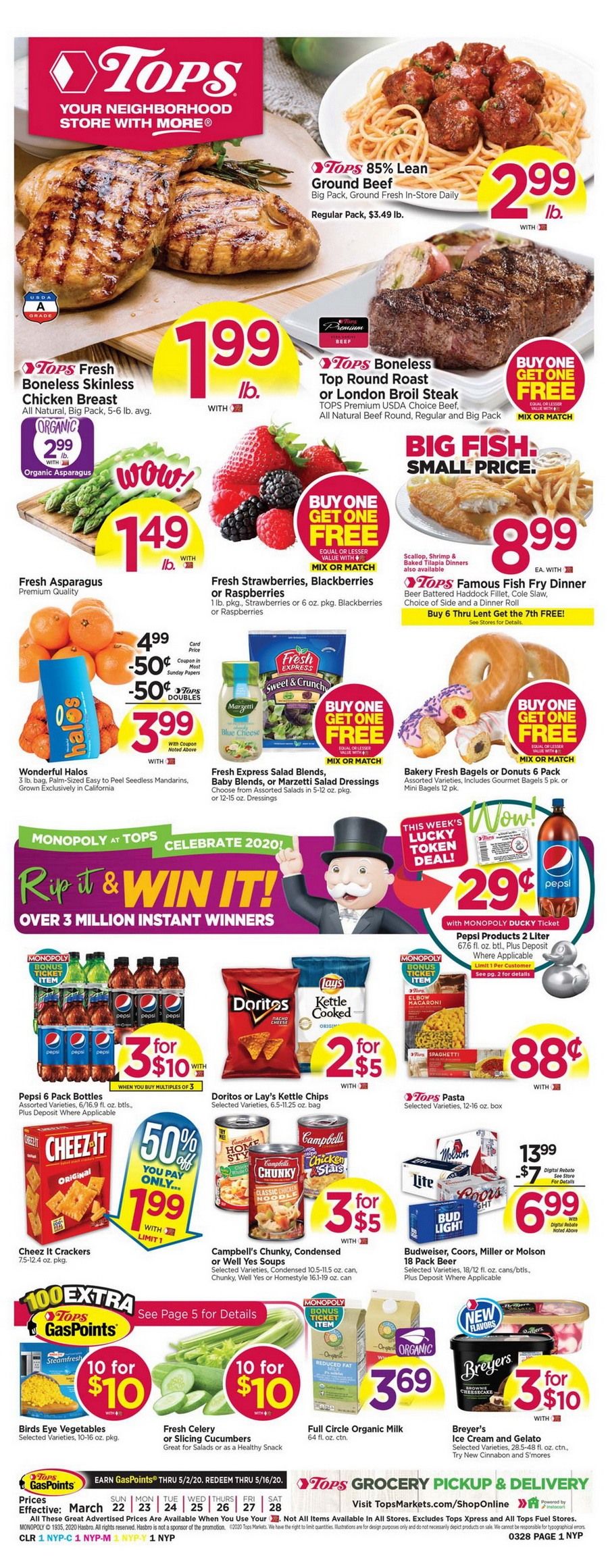 Tops Weekly Circular Mar 22 – Mar 28, 2020
