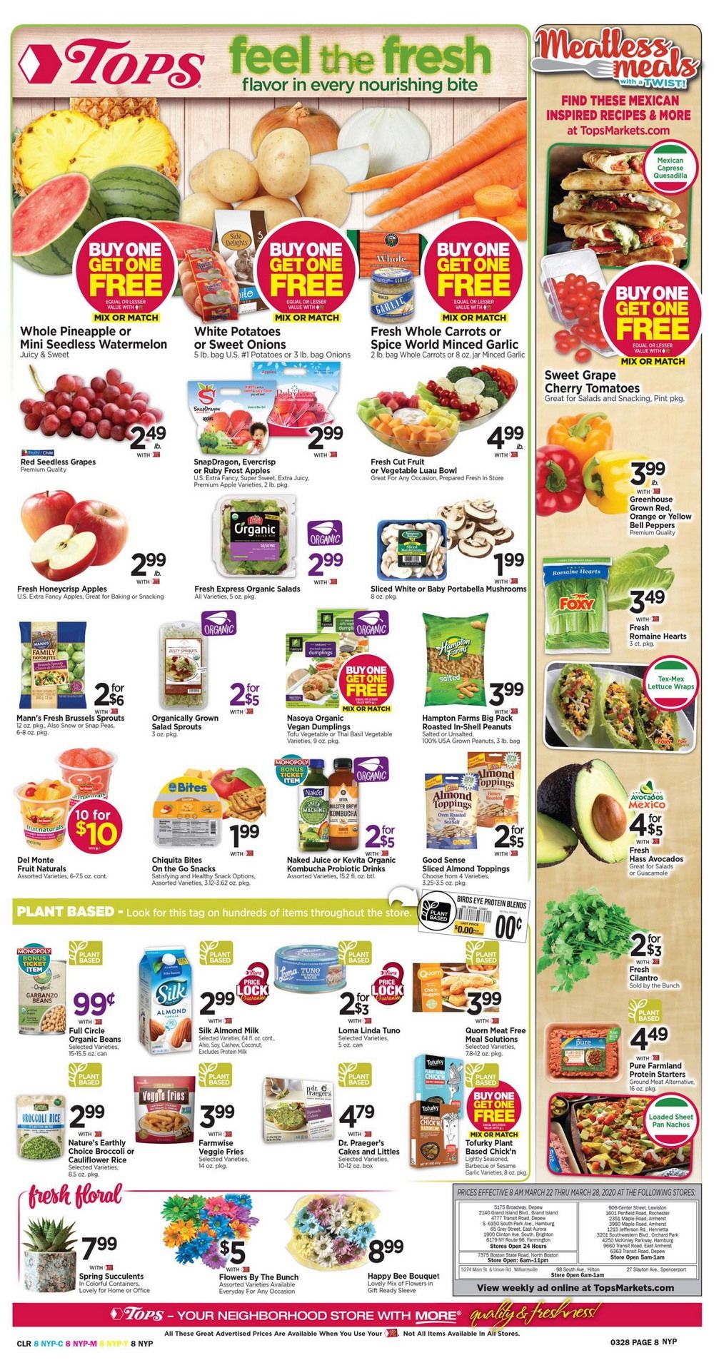 Tops Weekly Circular Mar 22 – Mar 28, 2020