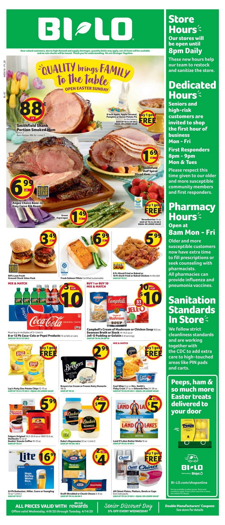 BI-LO Weekly Circular Apr 08- Apr 14, 2020