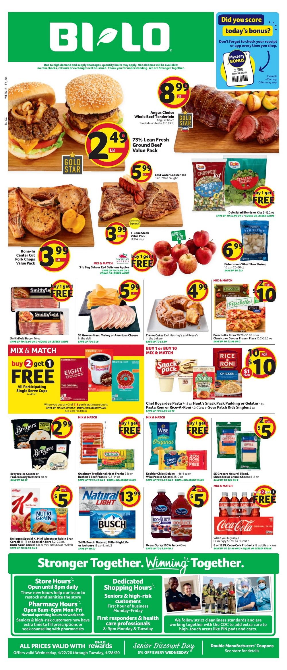 BI-LO Weekly Circular Apr 22- Apr 28, 2020