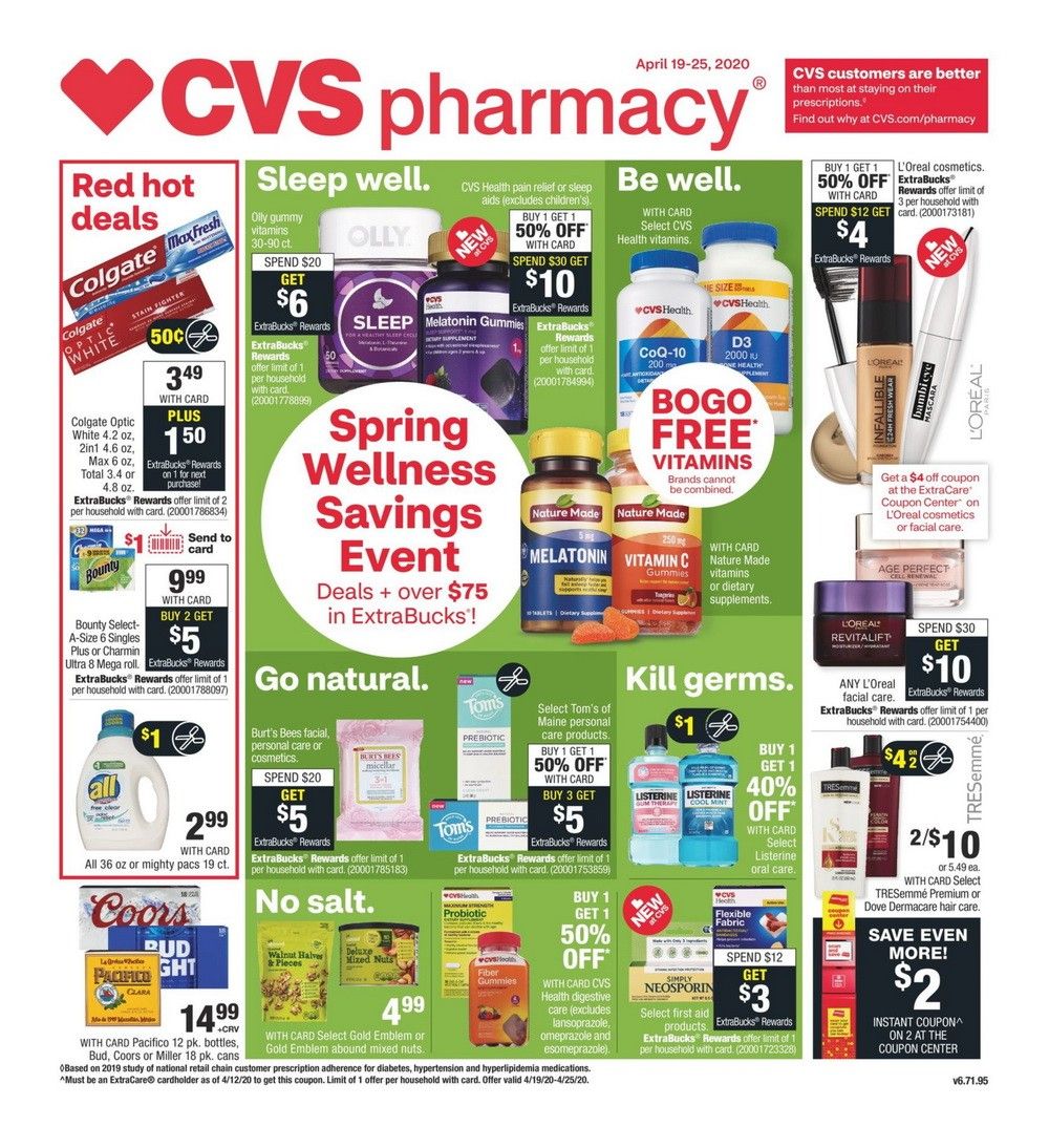 CVS Weekly Ad Apr 19 – Apr 25, 2020