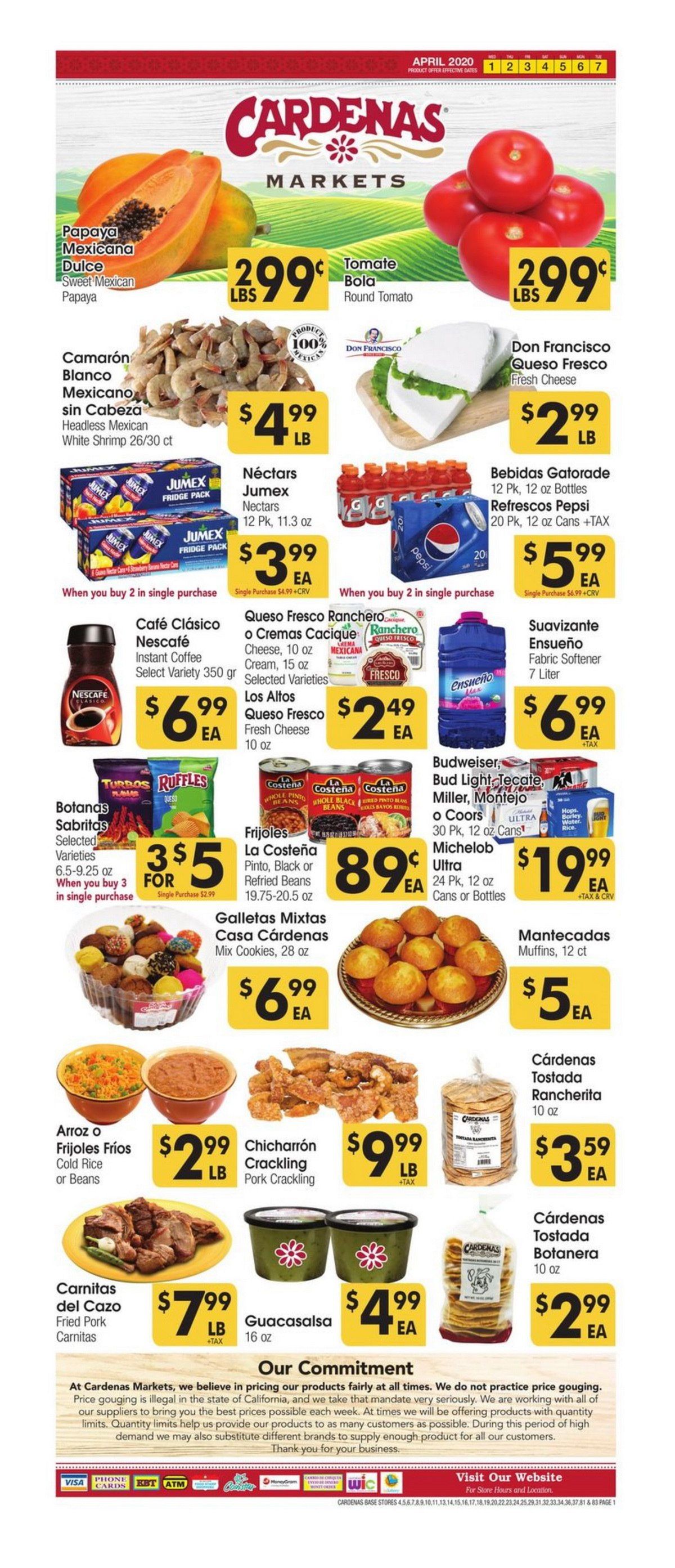 Cardenas Weekly Ad Apr 01 – Apr 07, 2020