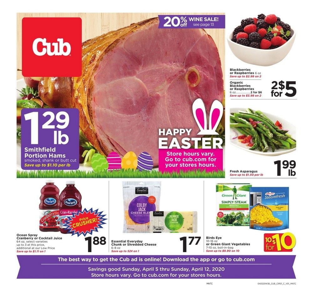 Cub Foods Weekly Ad Apr 05 – Apr 12, 2020