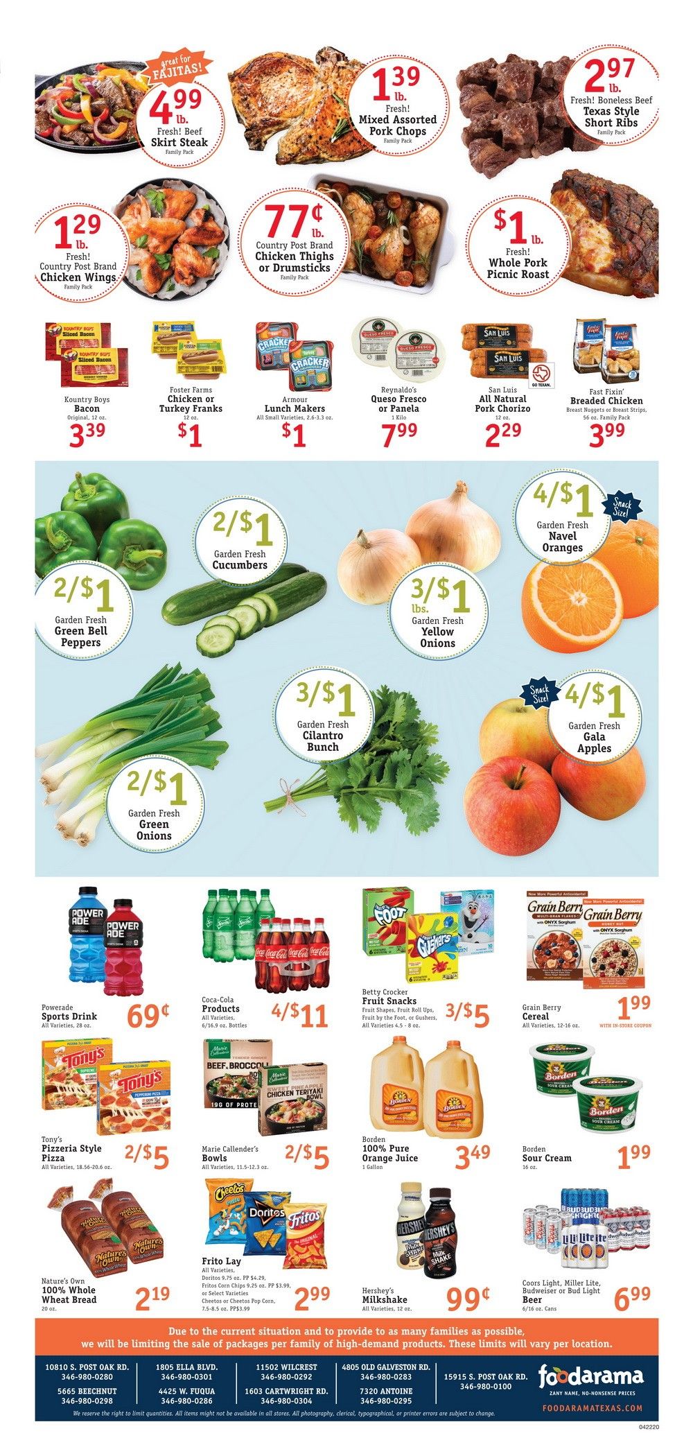 Foodarama Weekly Ad Apr 22 – Apr 28, 2020