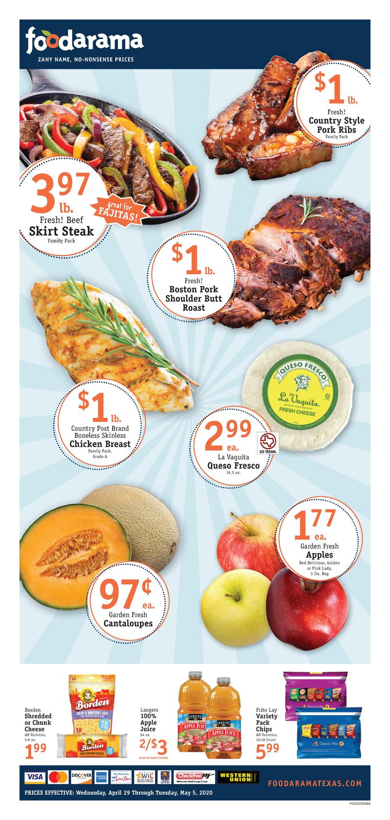 Foodarama Weekly Ad Apr 29 – May 05, 2020